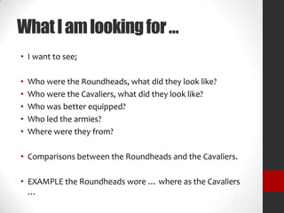 813 - Cavaliers and Roundheads | PPTX