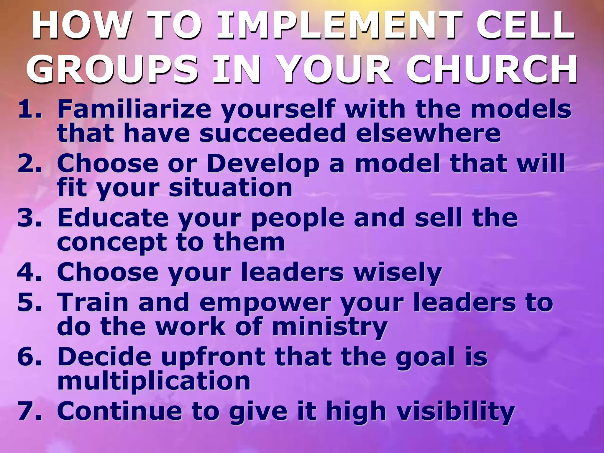 13-CELL GROUPS and CHURCH GROWTH.ppt