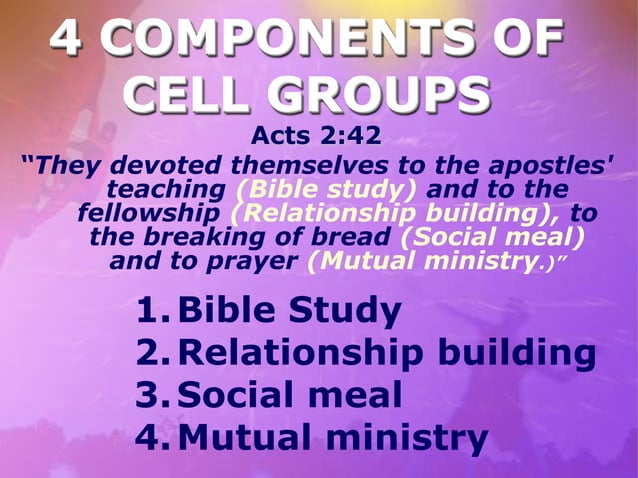 13-CELL GROUPS and CHURCH GROWTH.ppt | Christianity | Religion & Spirituality