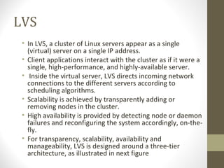 clustering and load balancing | PPT