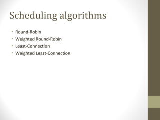 clustering and load balancing | PPT