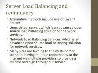 clustering and load balancing | PPT