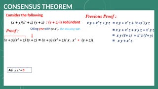 13 - Consenses Theorem in Digital Logic Design.pptx