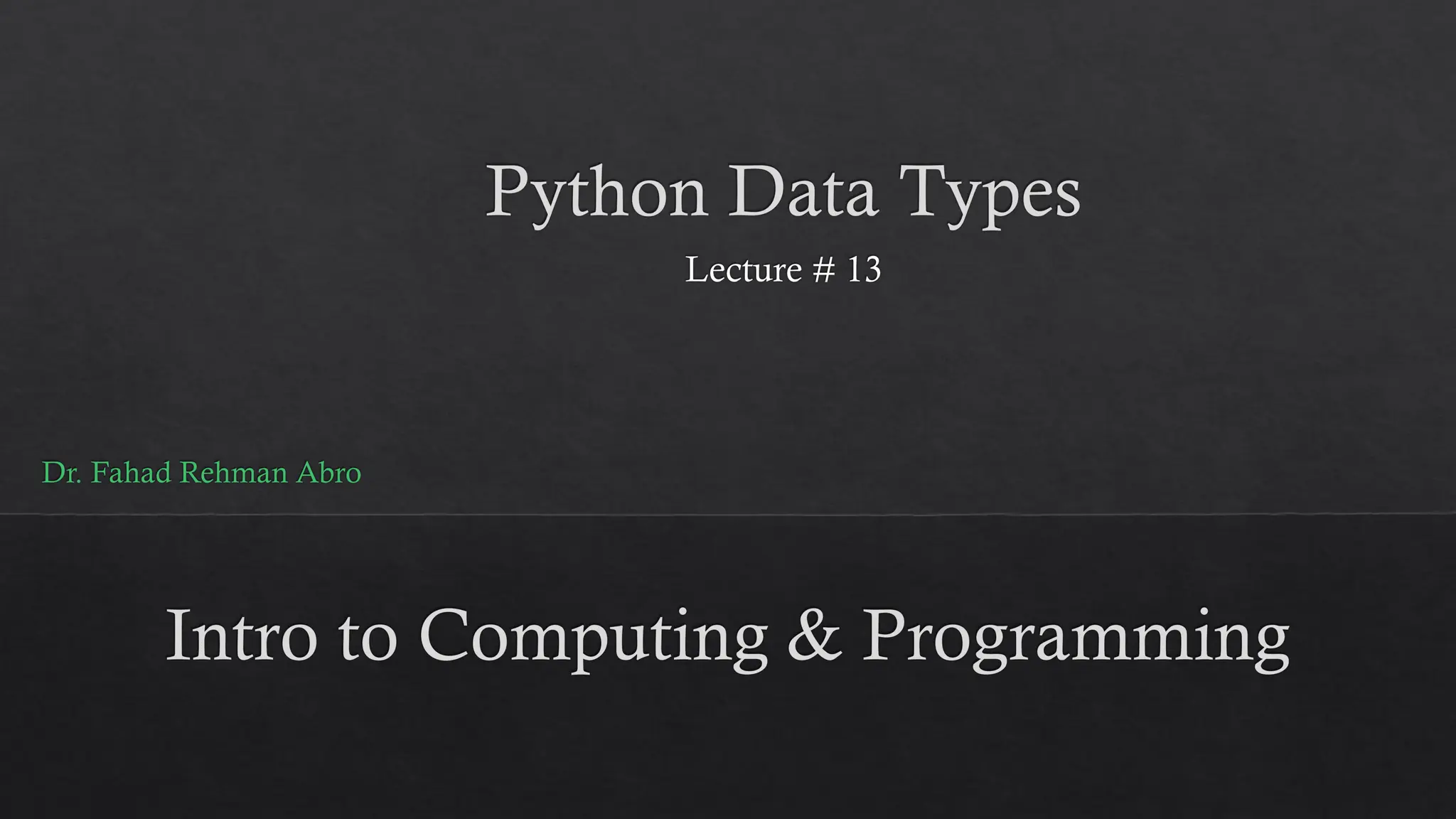 13- Data and Its Types presentation kafss | PPT