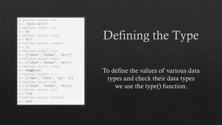 13- Data and Its Types presentation kafss | PPT