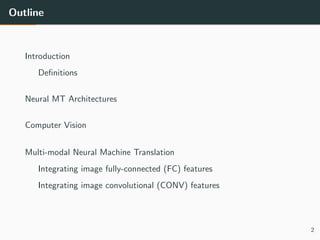 Multi-modal Neural Machine Translation - Iacer Calixto | PDF | Artificial Intelligence ...