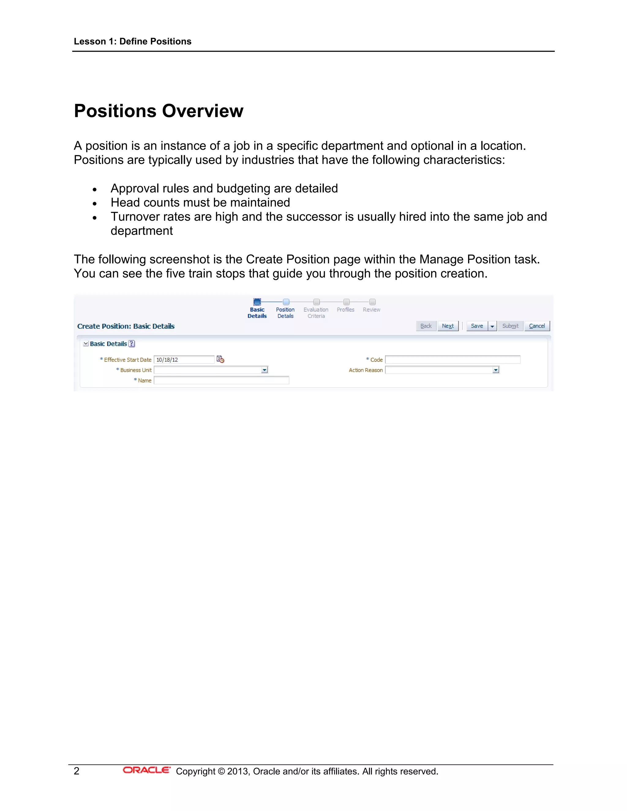 13 define positions | PDF