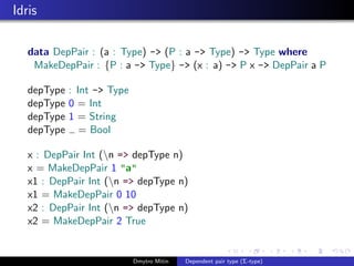 13 - Scala. Dependent pair type (Σ-type) | PPT