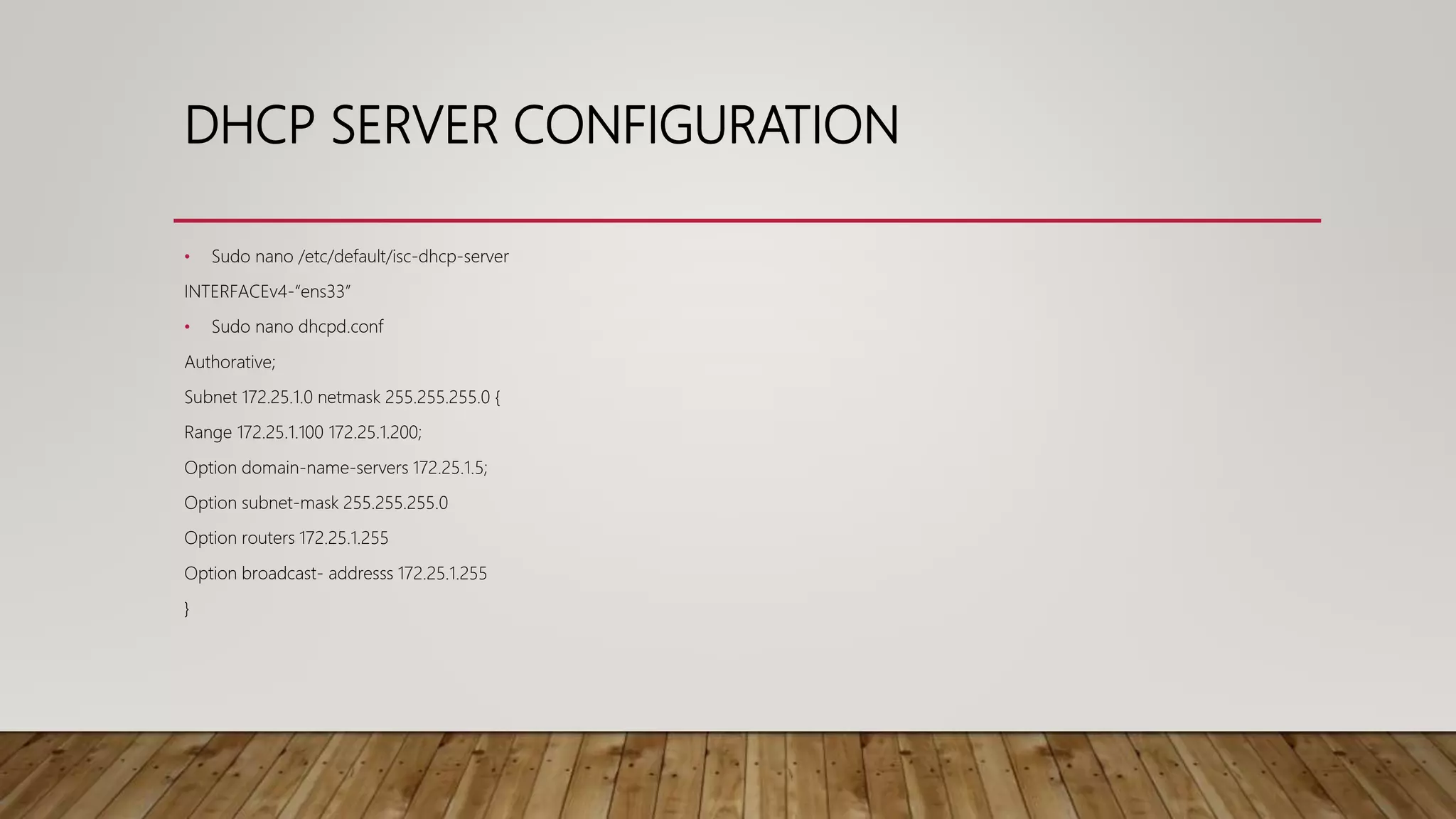 13 DHCP Configuration in Linux | PPTX