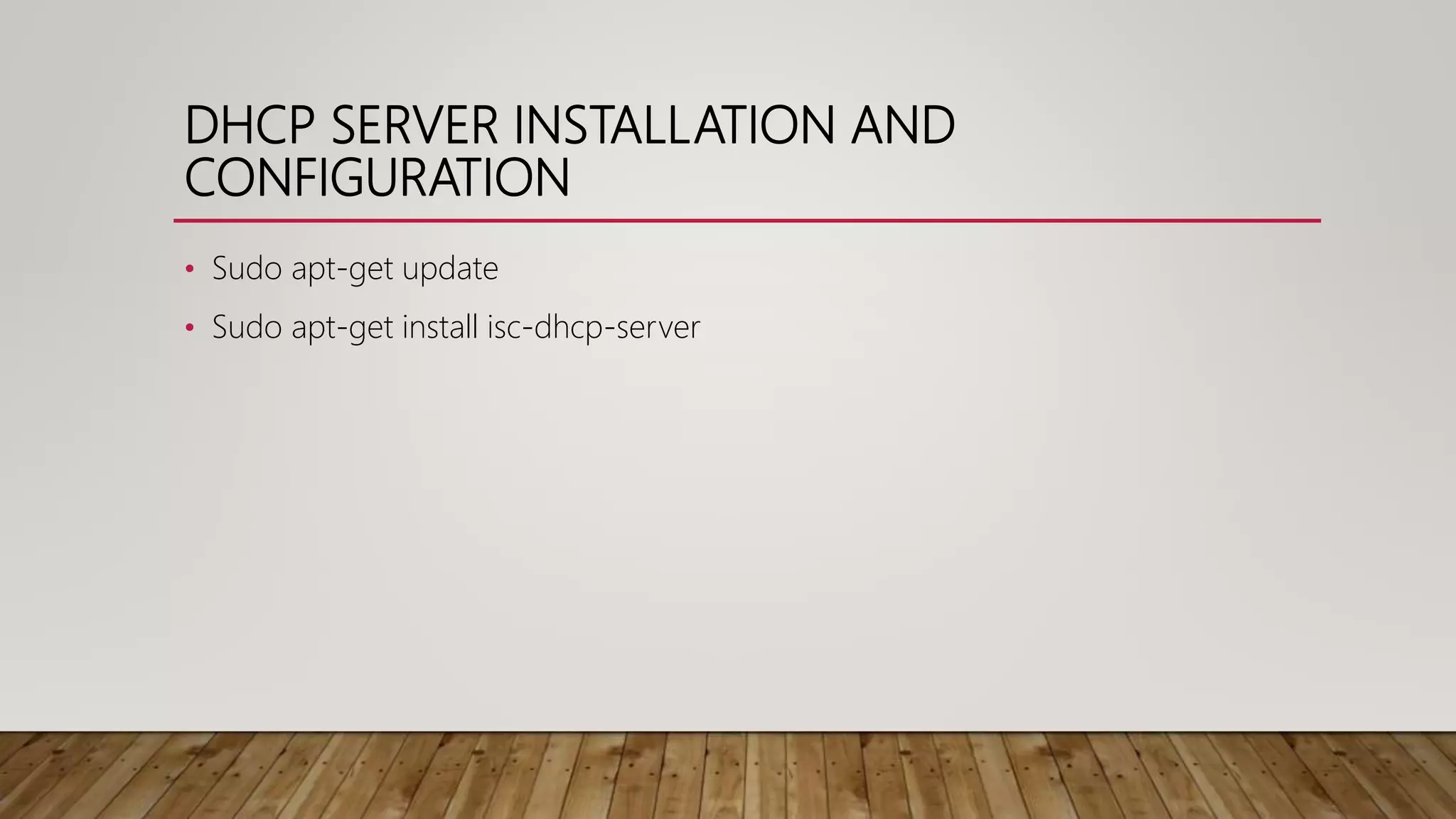13 DHCP Configuration in Linux | PPTX