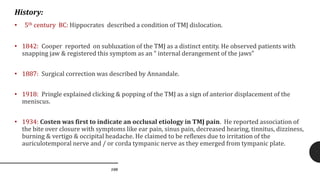 Diagnosis of temporomandibular disorders- Kelly | PPTX