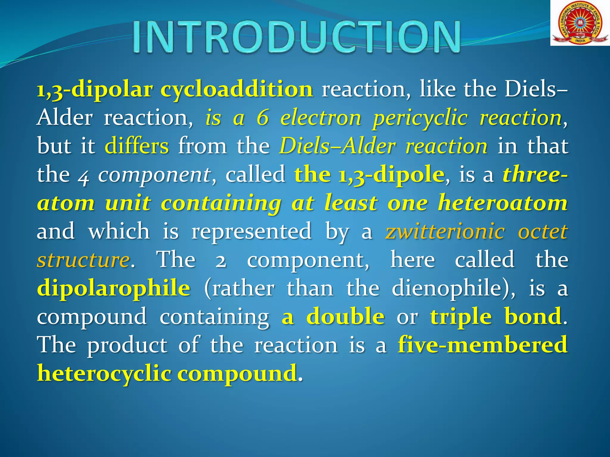 1,3 dipolar cycloaddition | PPTX