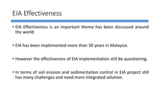 Regulatory Approach in Soil Erosion and Sedimentation Control for EIA ...
