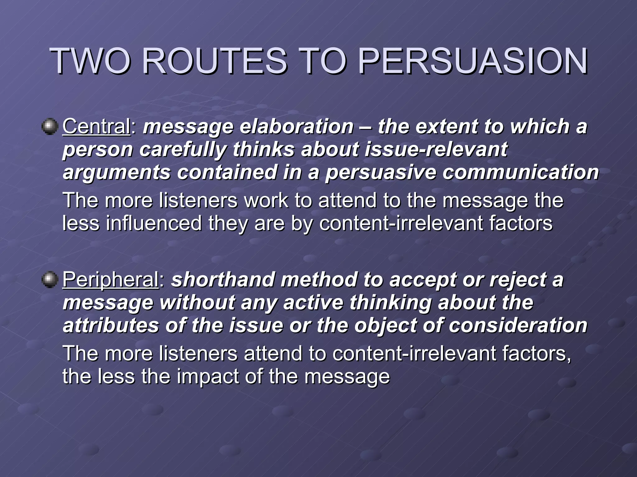 Elaboration Likelihood Model | PPT