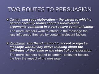 Elaboration Likelihood Model | PPT