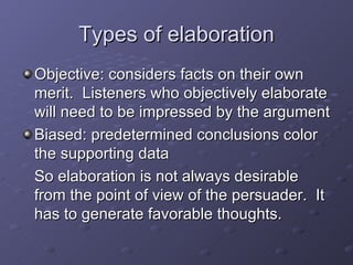 Elaboration Likelihood Model | PPT