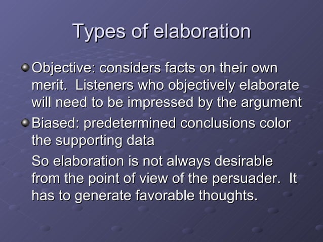 Elaboration Likelihood Model | PPT | Consumer Electronics | Technology ...
