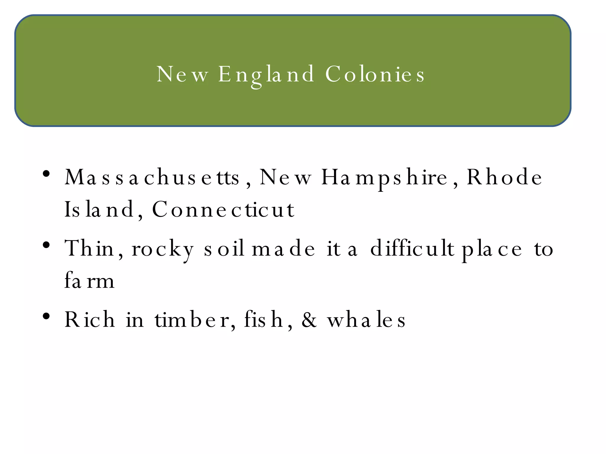 13 English Colonies | PPT