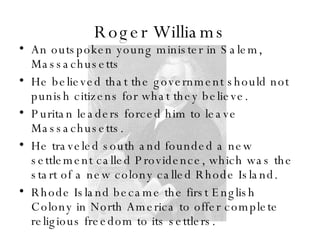 13 English Colonies | PPT