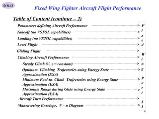 13 fixed wing fighter aircraft- flight performance - i | PPT
