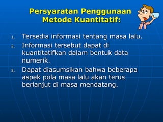 Manajemen Operational Materi forecasting Metode | PPT