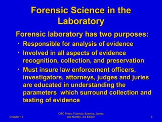 13 forensicsciencepowerpointchapter13theforensiclaborat-090830232344 ...