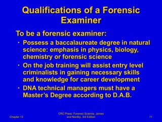 13 Forensic Science Powerpoint Chapter 13 The Forensic Laborat | PPT ...