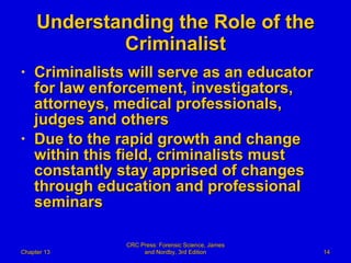 13 Forensic Science Powerpoint Chapter 13 The Forensic Laborat | PPT ...