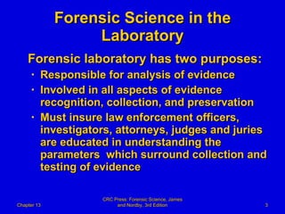 13 Forensic Science Powerpoint Chapter 13 The Forensic Laborat | PPT ...