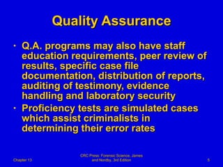 13 Forensic Science Powerpoint Chapter 13 The Forensic Laborat | PPT ...