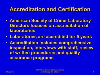 13 Forensic Science Powerpoint Chapter 13 The Forensic Laborat | PPT ...