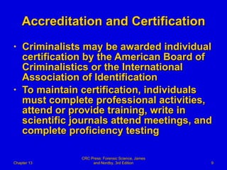 13 Forensic Science Powerpoint Chapter 13 The Forensic Laborat | PPT ...