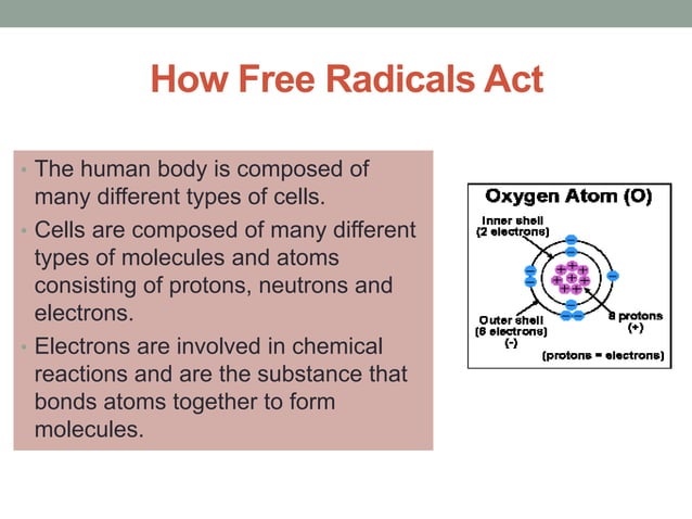 13. free radicals and antioxidants | PPTX | Chemistry | Science