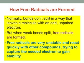 13. free radicals and antioxidants | PPTX