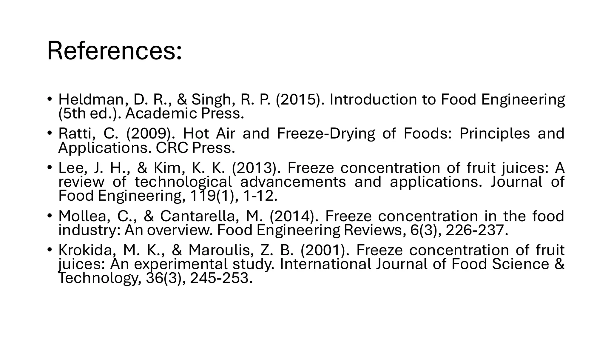 Freeze Concentration: A Modern Technique in Food and Beverage ...