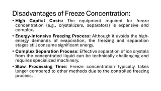 Freeze Concentration: A Modern Technique in Food and Beverage ...