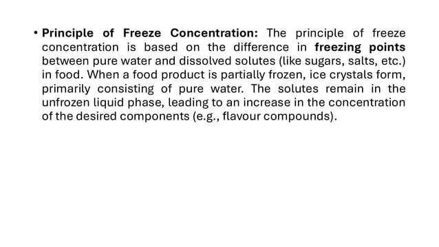 Freeze Concentration: A Modern Technique in Food and Beverage ...