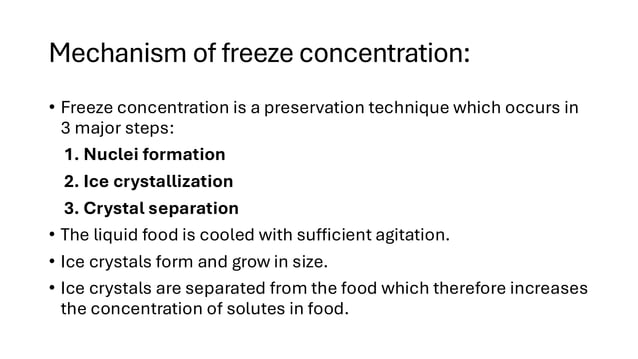 Freeze Concentration: A Modern Technique in Food and Beverage ...
