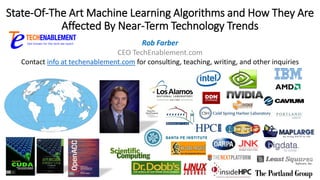 State-Of-The Art Machine Learning Algorithms and How They Are Affected By Near-Term Technology ...