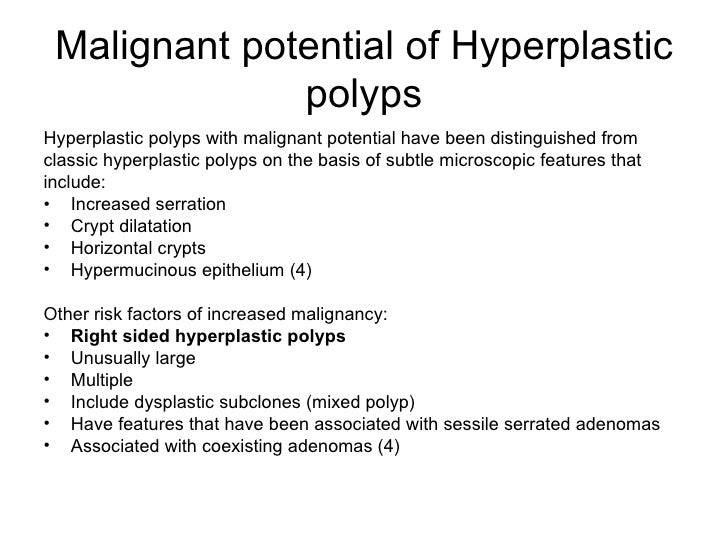 13. Hyperplastic Polyposis Syndrome
