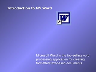 06 Intro to MS Word | PPT