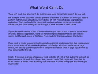 06 Intro to MS Word | PPT