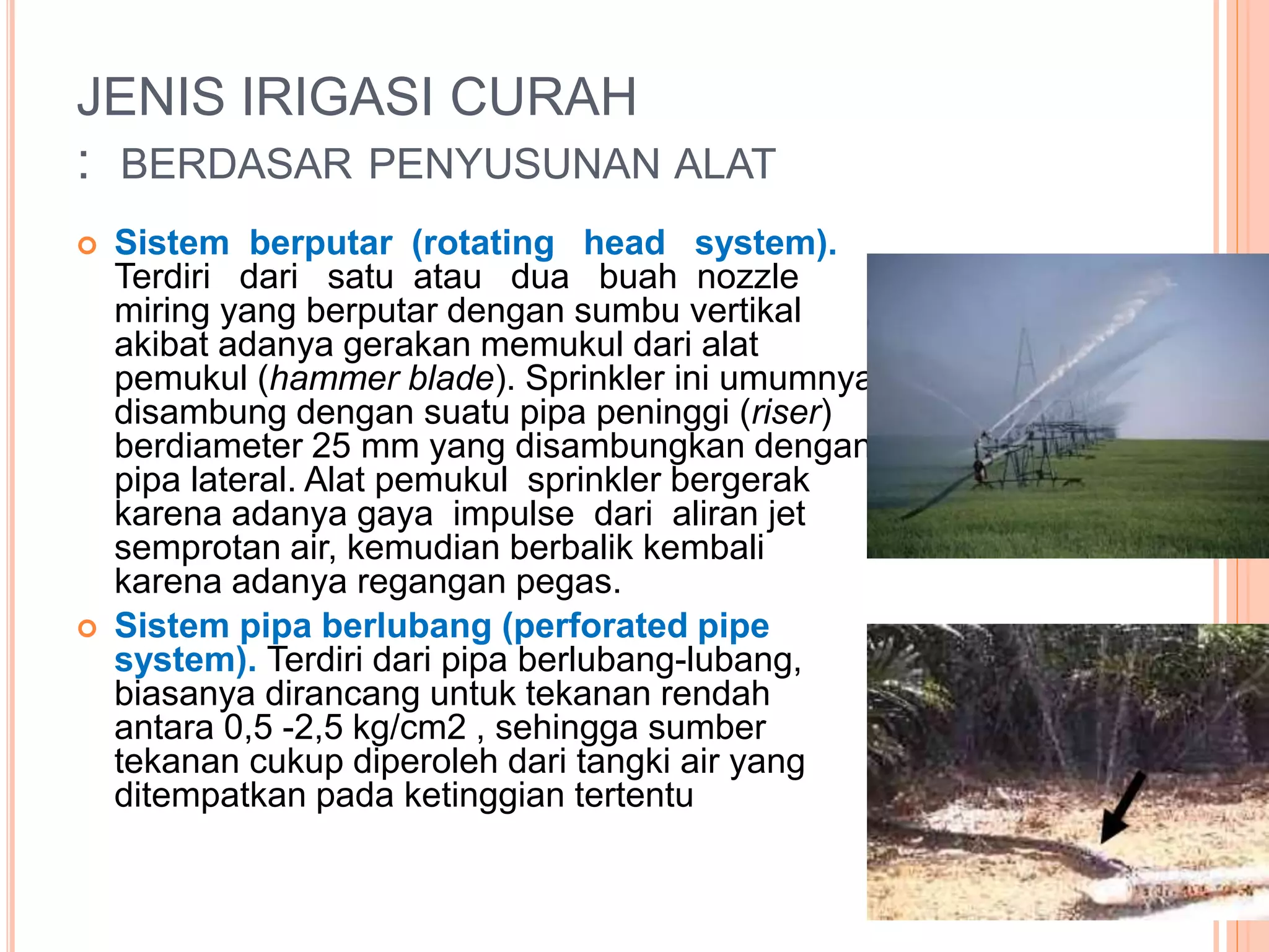 13 irigasi curah | PPTX