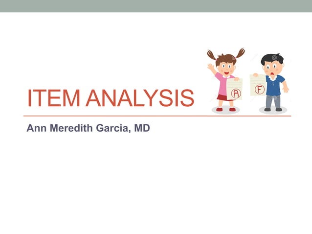 ITEM ANALYSIS TECHNIQUES | PPT