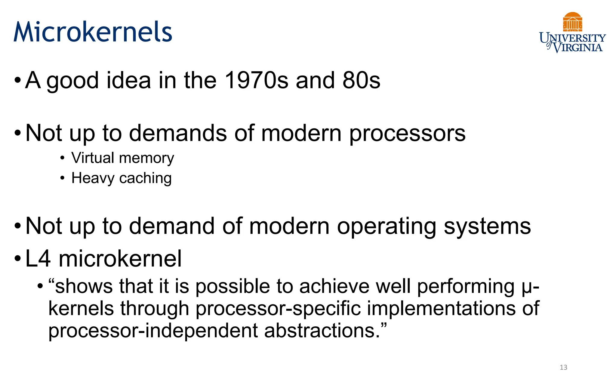 13 Kernels Operating System Introduction Pptx Operating Systems