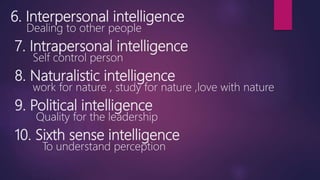 Individual Differences in Intelligence | PPTX