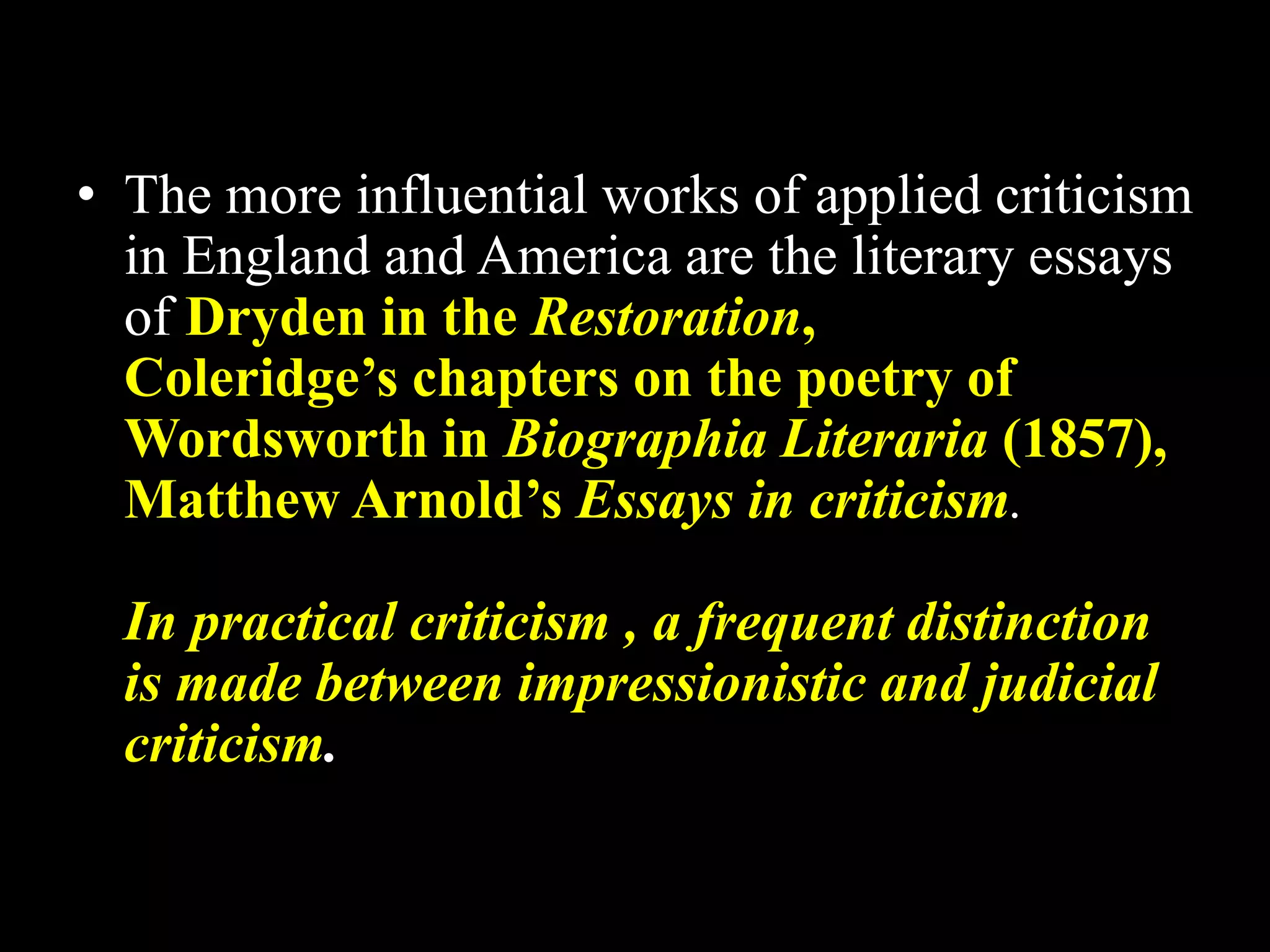 Various Types of Criticism | PPT