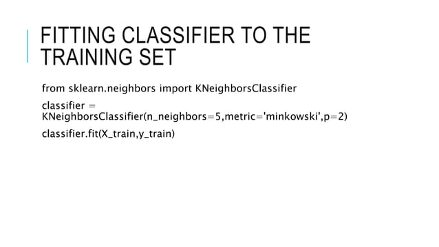 knn classification | PPT