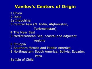 Origin of Crops | PPT