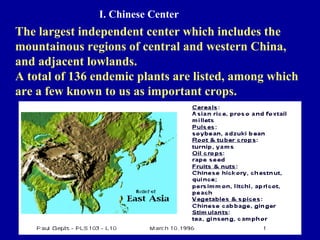 Origin of Crops | PPT